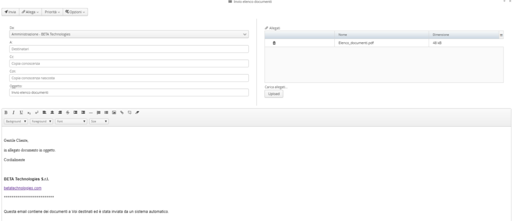 Come Inviare email con ImpresaCloud - ImpresaCloud - Gestisci la tua ...